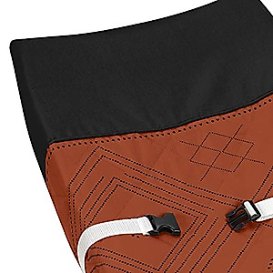 Sweet Jojo Designs Tribal Boho Dot Boy or Girl Baby Nursery Changing Pad Cover - Rust Orange and Black Woodland Bohemian Southwest Geometric Arrow Gender Neutral Aztec Mud Cloth