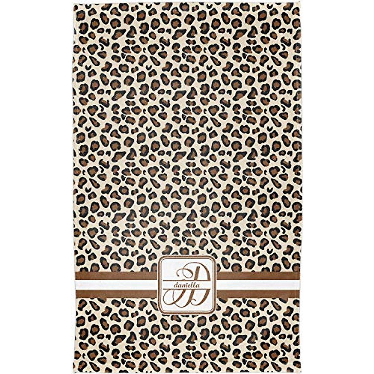 YouCustomizeIt Leopard Print Finger Tip Towel - Full Print (Personalized)