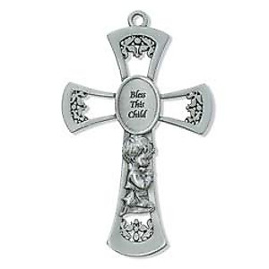 McVan 6" Pewter Baby Boy Cross