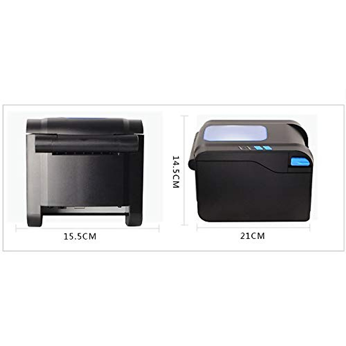 XXXDXDP USB Port Barcode Label Printer Thermal Barcode Printer Thermal Receipt Printer for 16mm or 82mm Thermal Paper