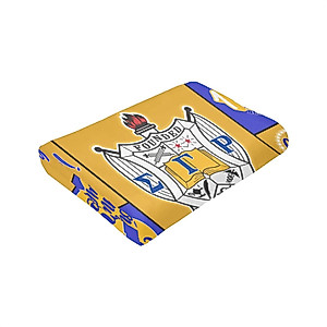 Kunsaww Sigma Gamma Rho Sorority Blanket for Women Flannel Throw Gift with 1922 Poodle and African American Design for Bedroom Sofa Decor,50"x40"