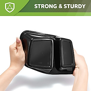 Glotoch 50 Pack 32OZ【2024 Upgrade】Meal Prep Container Microwave Safe,Extra Large &Thick Food Storage Containers With Lids,Durable Bento Boxes BPA-free, Stackable,Dishwasher/Freezer Safe