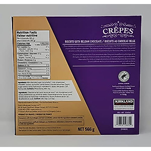 KIRKLAND SIGNATURE Crepes Biscuits With Chocolate 19.97 Oz, 20 Oz, Red / blue