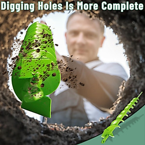 1.6" x 23" Auger Drill Bit for Planting Garden Auger Spiral Drill Bit Bulb Planter for Planting(Apple Green)