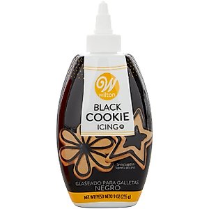 Wilton Cookie Icing - Quick, Easy-To-Use and Ready for Cake and Cookie Decorations, 9 Ounce, Black