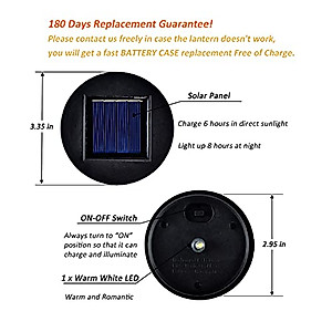 Moroccan Garden Solar Lanterns, {Set of 2} Bohemian Landscape Solar Lights Outdoor Waterproof for Yard Pathway Patio Tree Table Decor (Bronze)