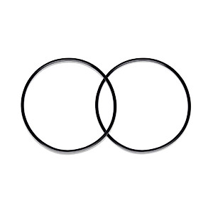 IPW Industries Inc. Compatible AO-WH-STD-OR-2 - Whole House Water Filter O-Rings 3.44 Inch 9 Cm Actual Diameter Fits Housings Designed for 2.5 Inch Filters - 2 Pack