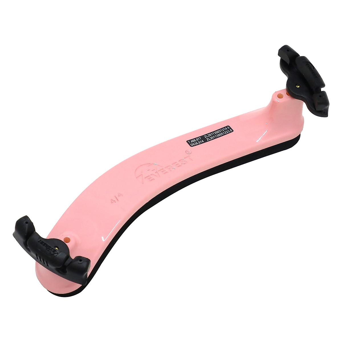 Everest Light Pink Spring Collection Size (4/4) Violin Adjustable Shoulder Rest