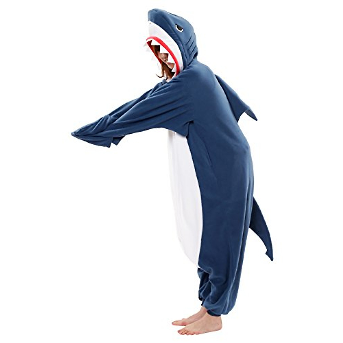 SAZAC Shark Kigurumi - Onesie Jumpsuit Halloween Costume