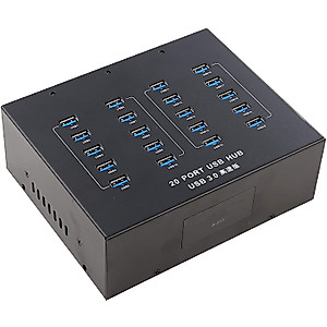 UHPPOTE A-213 Industrial Grade USB 3.0 Hub 20 Port High Speed Data Transfer