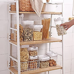 PDGJG PP Plastic Food Storage Container 0.5L 0.8L 1.2L Seal Cereal Jar Dried Fruit Jam Storage Box Easy Lock Lids To Keep Food Fresh (Size : 1.2L)