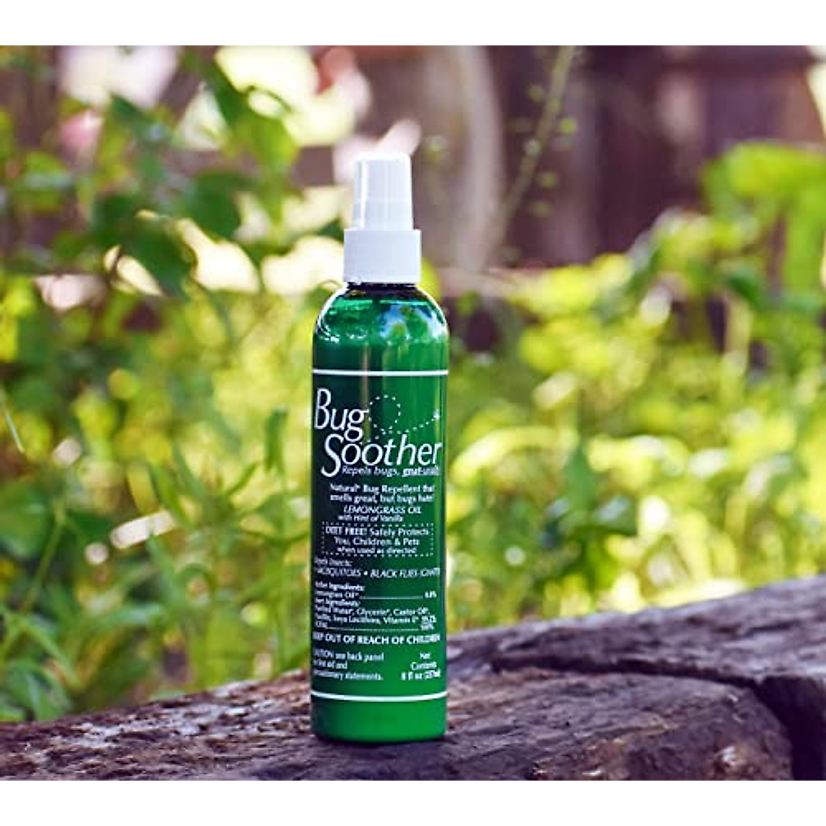 Bug Soother Spray (2, 8 oz) - Natural Insect, Gnat and Mosquito Repellent & Deterrent - DEET-Free - Safe Bug Spray for Adults, Kids, Pets, & Environment - Made in USA - Includes 1 oz. Travel Size