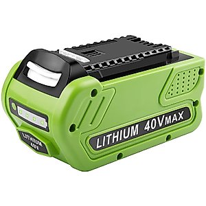 High-Output 6.0Ah 40V Battery 29472 for GREENWORKS 40-Volt Tools Battery (G-MAX 40V System)