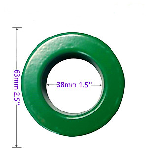 Hondark 1pc 63X38X25mm Toroidal Transformer Core Power Transformer Ferrite Core Ferrite Ring Chokes Ferrite Bead MnZn