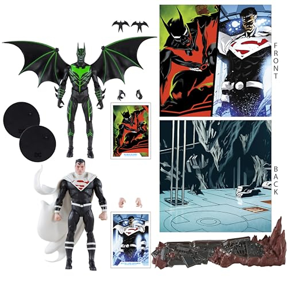 McFarlane Toys - DC Multiverse Batman Beyond vs. Justice Lord Superman 7in Action Figure 2pk