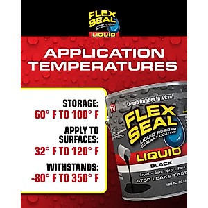 Flex Seal Liquid, 32 oz, Clear, Liquid Rubber Coating Sealant, Waterproof, Flexible, Breathable, and UV Resistant, Roof Repair, Basements, RV, Campers, Trailers, Marine, EPDM, Masonry