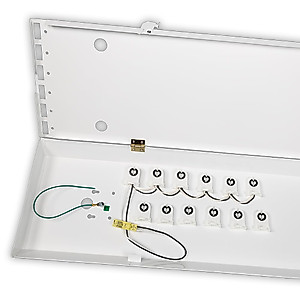 PrimeLights LED 4' ft, Shop Light 120W 21,600 Lumen 120/277v 5000K Day Garage Warehouse Shop Metal BLDG Light Fixture 120° Beam Angle Stingray 6 (Frosted LED Bulbs)