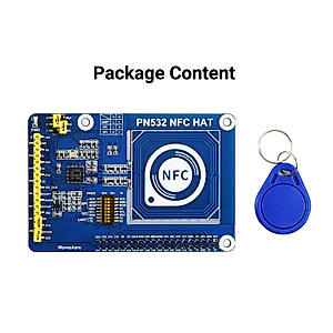 Waveshare PN532 NFC HAT Compatible with Raspberry Pi with I2C / SPI/UART Interface Comes with Online User Manual