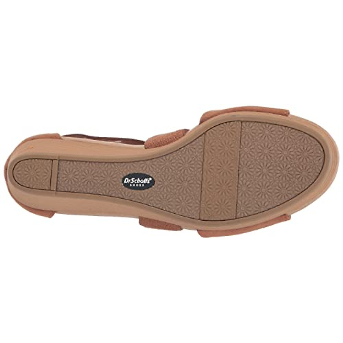 Dr. Scholl's Shoes Women's Barton Band Wedge Sandal, Brown Microfiber, 8.5