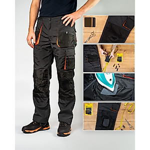 ZEFFFKA Premium Quality Fabric Iron-on Patches Inside & Outside Strongest Glue 100% Cotton Deep Blue Khaki Gray Brown Repair Decorating Kit 12 Pieces Size 3" by 4-1/4" (7.5 cm x 10.5 cm)