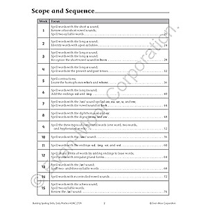 Evan-Moor Building Spelling Skills, Grade 5 - Homeschooling & Classroom Resource Workbook, Reproducible Worksheets, Teaching Edition, Spelling Strategies, Reading and Writing Skills