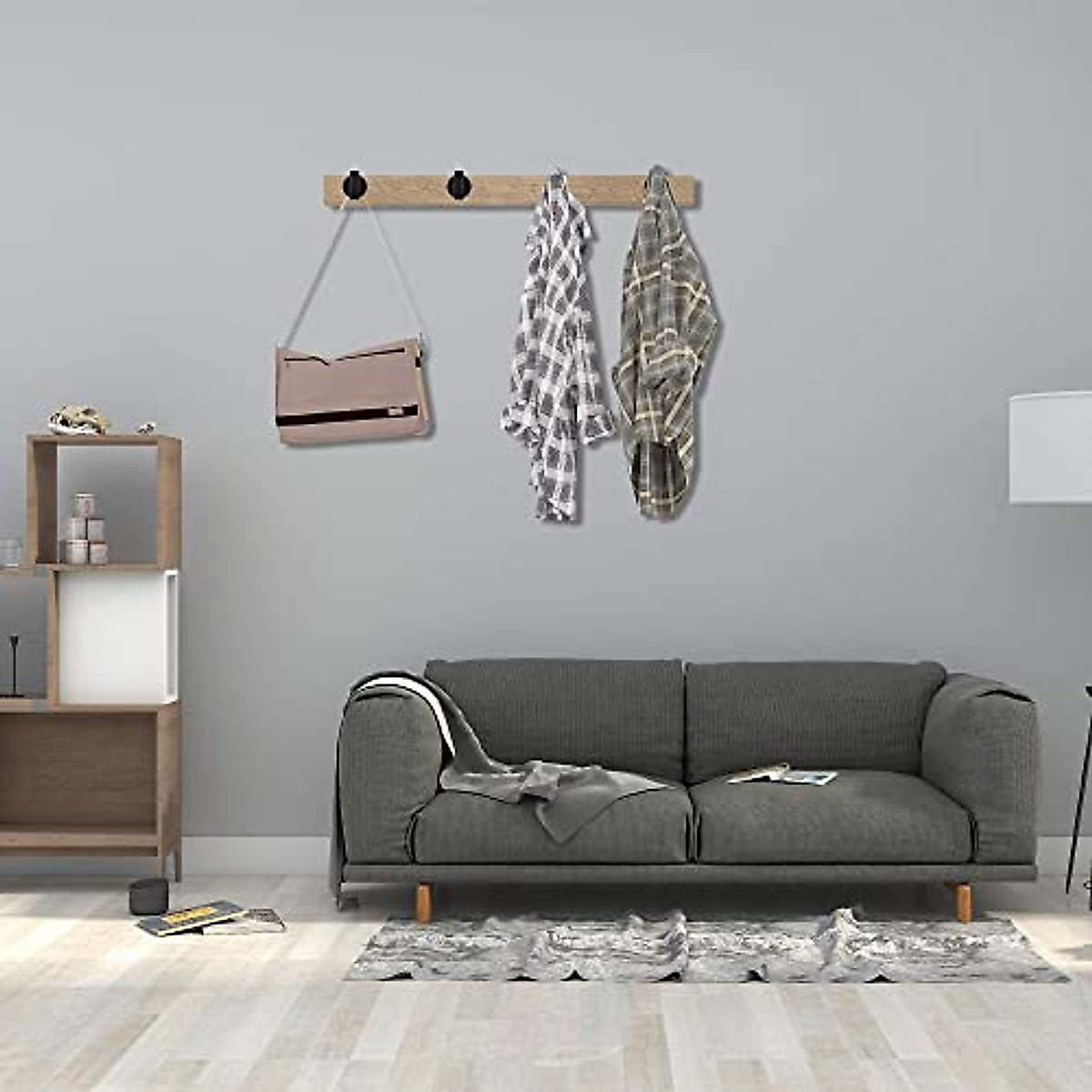 3 Pack Self-Adhesive Towel Hooks, Heavy Duty Kitchen Bathrooms Robe Black Hooks, Towel Stands Sticky Wall Hook Stainless Steel Wall Waterproof Hooks for Bathroom Kitchen Bedroom