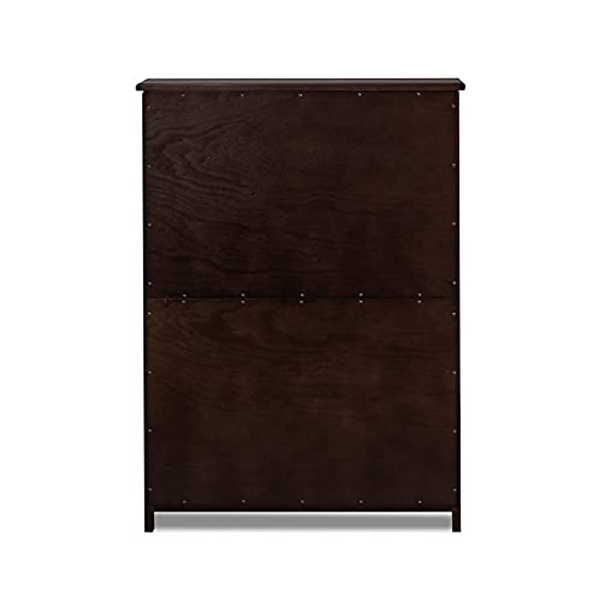 Roseberry Kids Contemporary Wood Vertical Bookcase in Chocolate