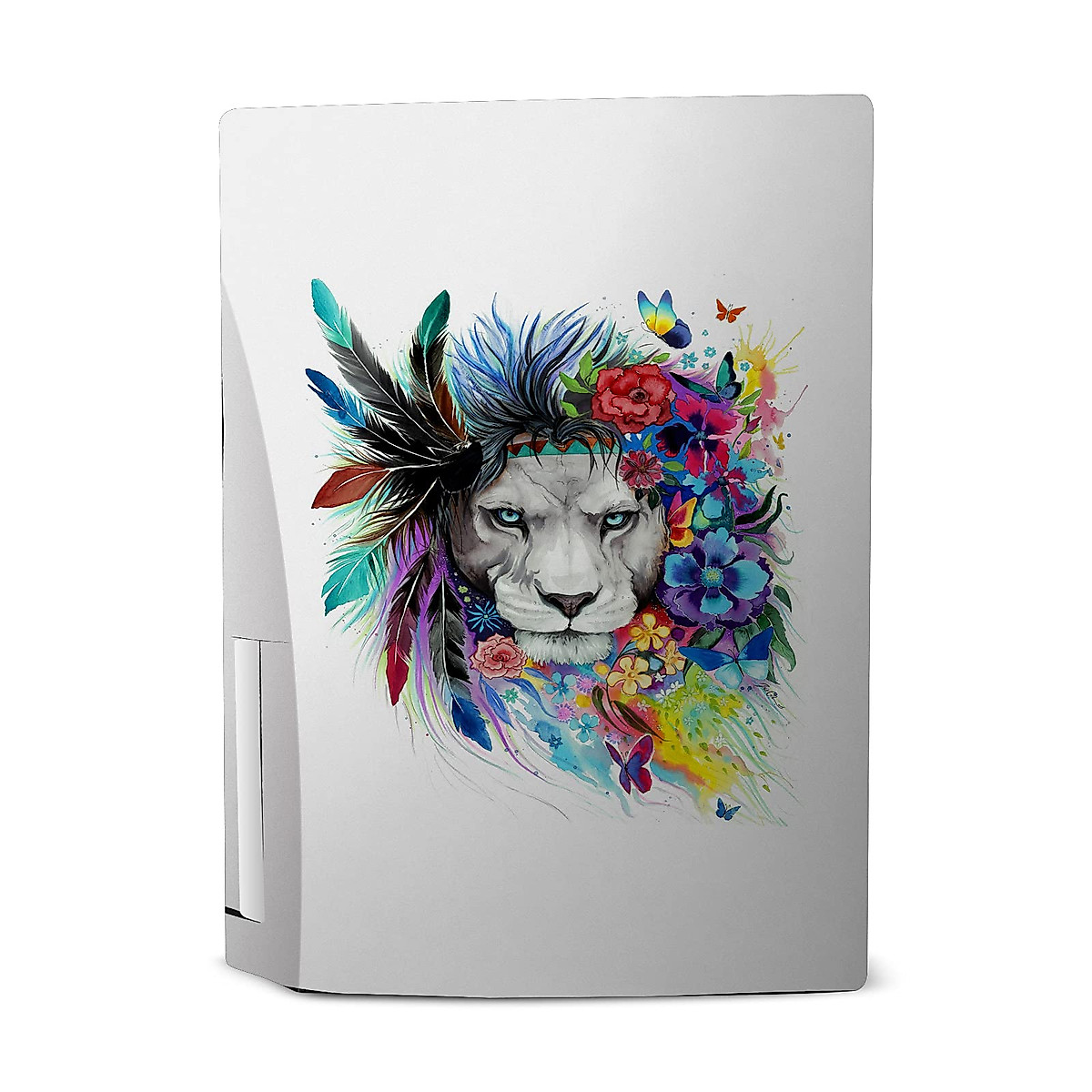 Head Case Designs Officially Licensed Pixie Cold King Of The Lions Art Mix Vinyl Faceplate Sticker Gaming Skin Decal Compatible With Sony PlayStation 5 PS5 Disc Edition Console & DualSense Controller