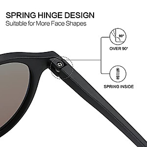 ZENOTTIC Polarized Round Sunglasses, Stylish Sunglasses for Men and Women Retro Classic, Multi-Style Selection