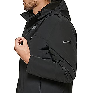 Calvin Klein Men's Arctic Faille 3 in 1 Systems Jacket, Black, Large