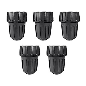 5 Pack 1/2 Inch Drip Irrigation Tubing to Faucet/Garden Hose Adapter, 3/4" GHT to 1/2" Drip Irrigation Fittings, Plastic 3/4 Inch Faucet Connector Garden Hose Adapter