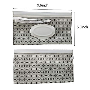 Reusable Eco Friendly Durable Portable Wet Wipe Pouch,Travel Wipes Dispenser Travel Wipes Bag Wipe Pouches Baby Wet Wipe Cases Set of 4