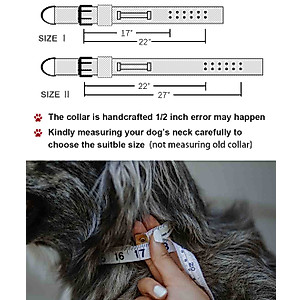 Large Dog Collar Heavy Duty - 2 inch Wide with Handle for Extra Large Breed Dogs, 1/3" Thick Nylon Chew Proof Tactical Collar, Good Choice for German Shepherd,Pitbull,Rottweiler 17"-22"