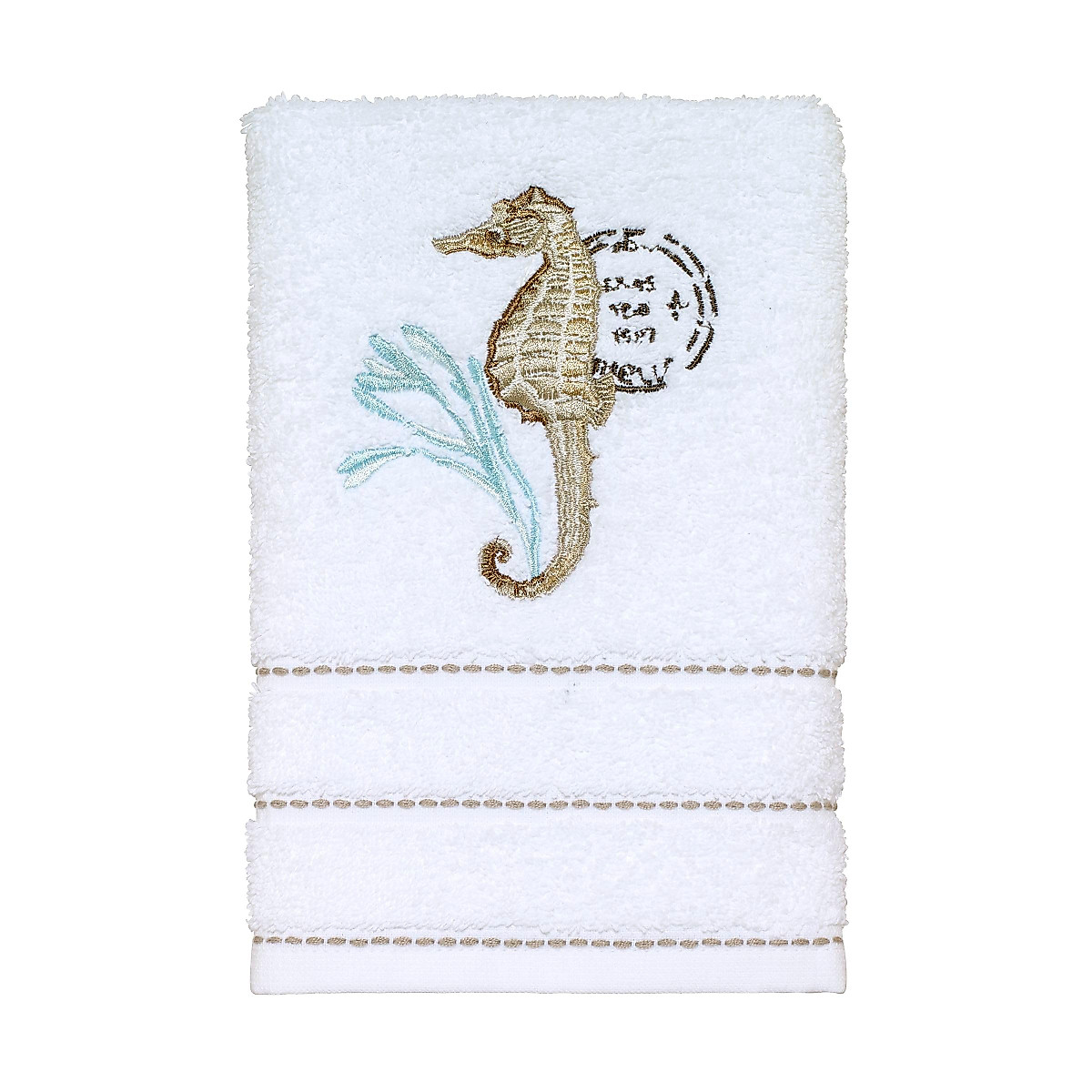 Avanti Linens - 3pc Towel Set, Soft & Absorbent Cotton, Farmhouse Inspired Bathroom Decor (Farmhouse Shell Collection)