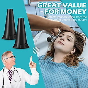 Treela 200 Pcs Otoscope Tips Plastic Disposable Ear Specula Cover Replacement Specula for Diagnostic Otoscopes Adults(200 Pieces,2.75 mm)