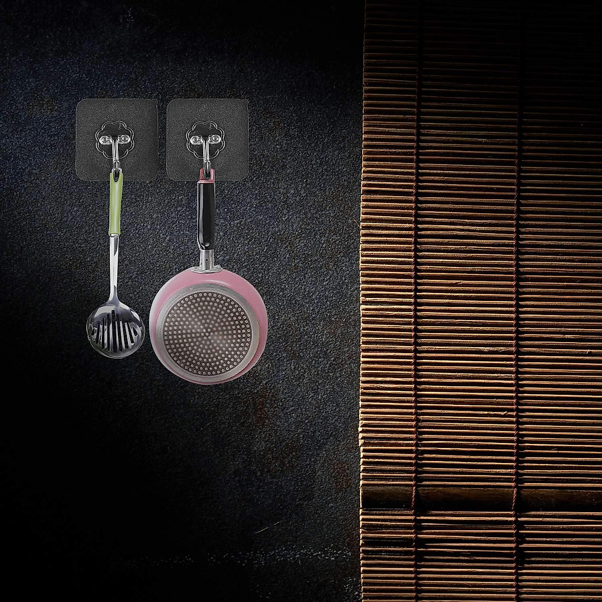 Soaying 10 Packs Reusable Adhesive Hooks,Transparent Heavy Duty Wall Hooks with, Waterproof and Oilproof for Bathroom, Bedroom, Kitchen, Refrigerator Door, Wall and Ceiling