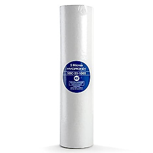Hydronix SDC-25-1005 Whole House RO Reverse Osmosis Sediment Water Filter Cartridge, 5 Micron, 2.5" x 10"