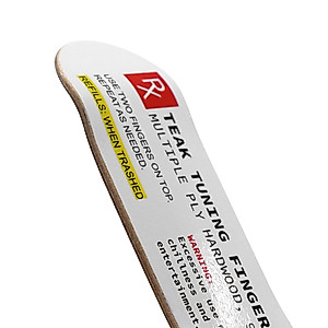 Teak Tuning Premium Fingerboard Graphic Deck, Teak Prescription - 32mm x 97mm - Heat Transfer Graphics, Pro Shape & Size - Pre-Drilled Holes - Includes Prolific Foam Tape