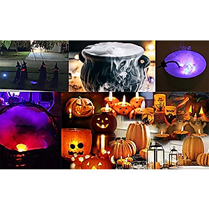 SKRMISDA Mist Maker, 12 LED Mister Forgger with Splash Guard Ultrasonic Fogger Pond Fog Machine Large Capacity of Mist for Holiday