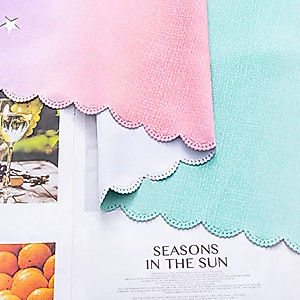 XiDi Curtains for Girls Bedroom Decor, Rainbow Curtains for Kids Room Decor, Purple Blackout Curtains for Little Girl Room, Unicorn Wall Decals Pink Curtains Green, 63 Inches Long 34 Wide 1 Panel