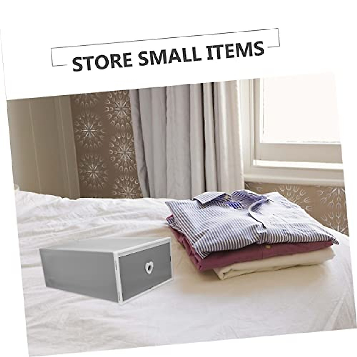 Cabilock Box Underwear Storage Box Clothes Dividers Makeup Organizer Box Makeup Organiser Panty Organizer Cabinet Closet Sock Drawer Organizer Sock Box Household Storage Box Storage Case Pp