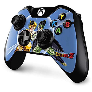 Skinit Decal Gaming Skin compatible with Xbox One Controller - Officially Licensed Dragon Ball Z Dragon Ball Z Goku & Cell Design