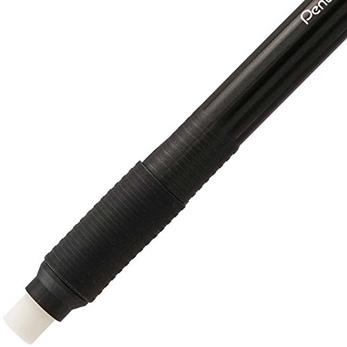 Pentel Clic Eraser Grip, Retractable Eraser, Black Barrel, Box of 12 (ZE22A)