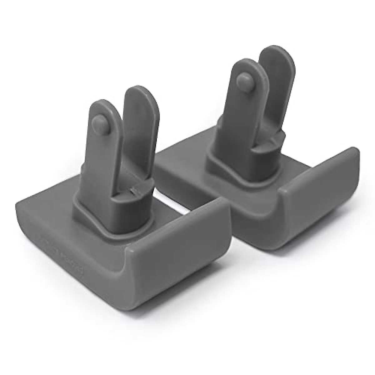 Top Glides 'Click & Go' Ski Glides for Stander EZ Fold-N-Go Travel Walker and Able Life Space Saver Walker (Gray)