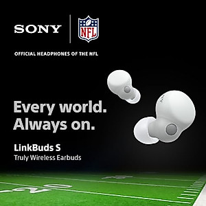 Sony LinkBuds S Truly Wireless Noise Canceling Earbud Headphones with Alexa Built-in, Bluetooth Ear Buds Compatible with iPhone and Android, White