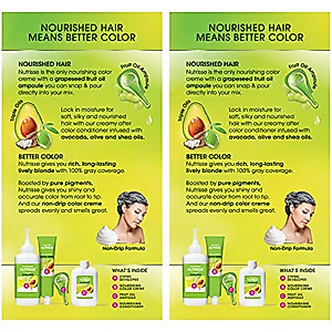 Garnier Hair Color Nutrisse Nourishing Creme, 92 Light Buttery Blonde (Shortbread) Permanent Hair Dye, 2 Count (Packaging May Vary)