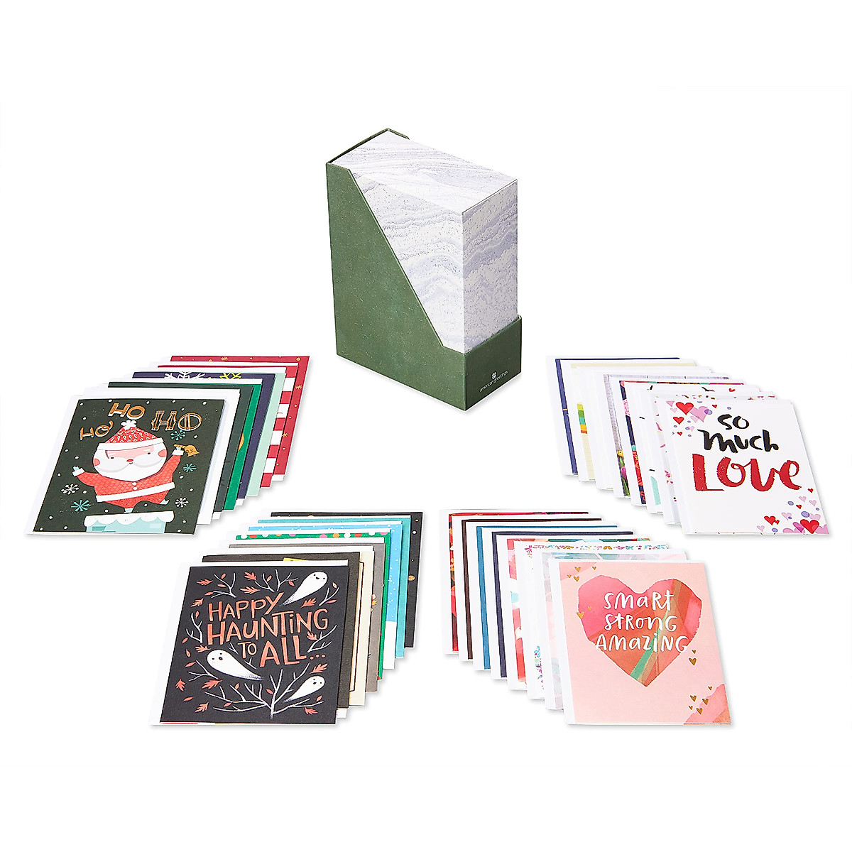 American Greetings Deluxe Holiday Card Assortment, Graduation, Fathers Day, Birthdays and All Occasions (33-Count)