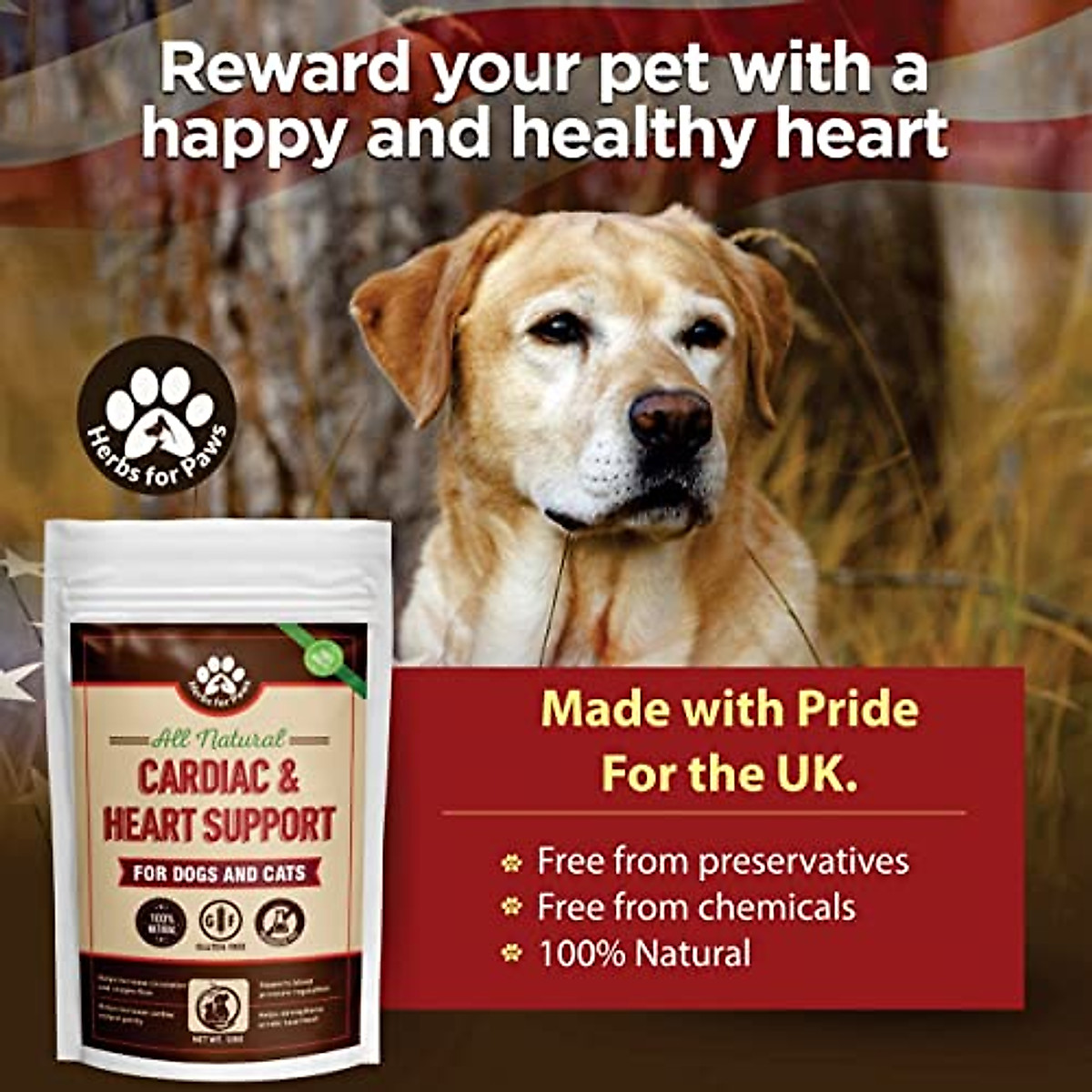 Dog Cardio Strength Heart Murmur Hawthorn Supplement Powder, Hawthorne for Dogs Vitamins for pet Heart Health| Made in USA - 4.0 OZ