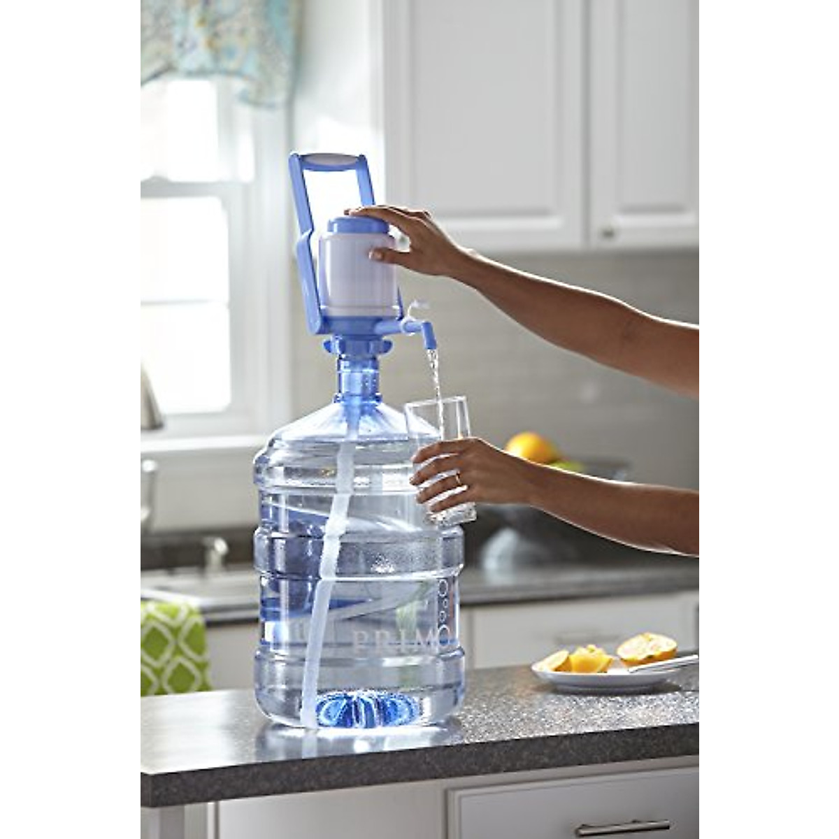 Primo Portable Bottle Pump Water Dispenser - for 3 or 5 Gallon Jugs