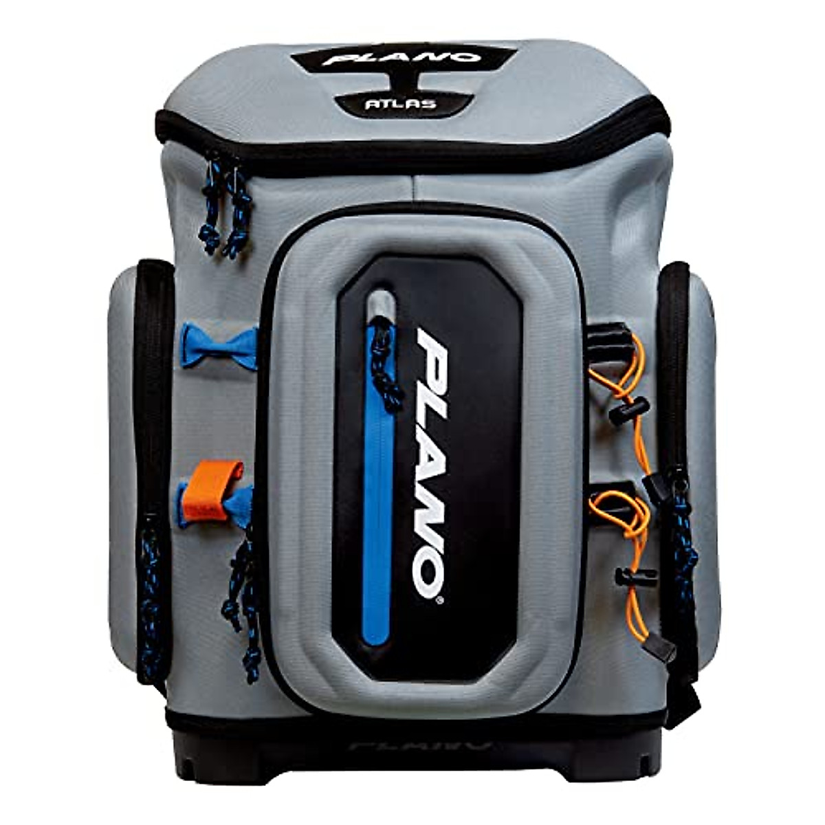 Plano Atlas 3700 Tackle Fishing Backpack, Gray EVA Material, Includes 3 3750 StowAway Utility Boxes for Worms, Lures, & Baits, Waterproof & Non-Skid Base